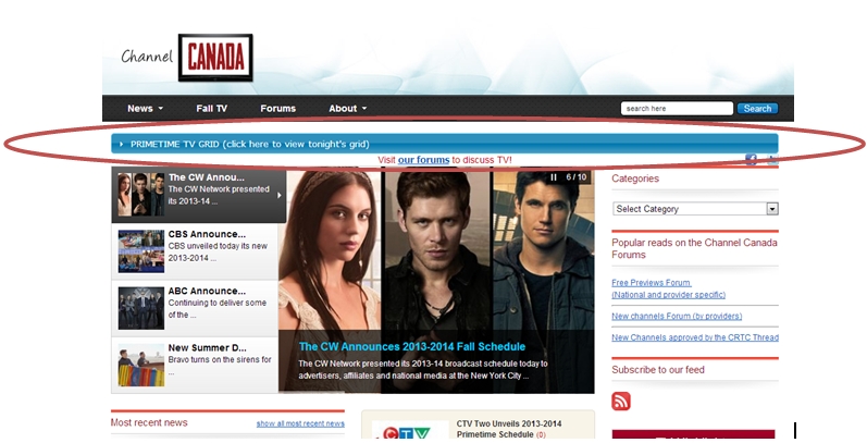 Channel Canada Unveils New Feature: Primetime TV Grid | Channel Canada